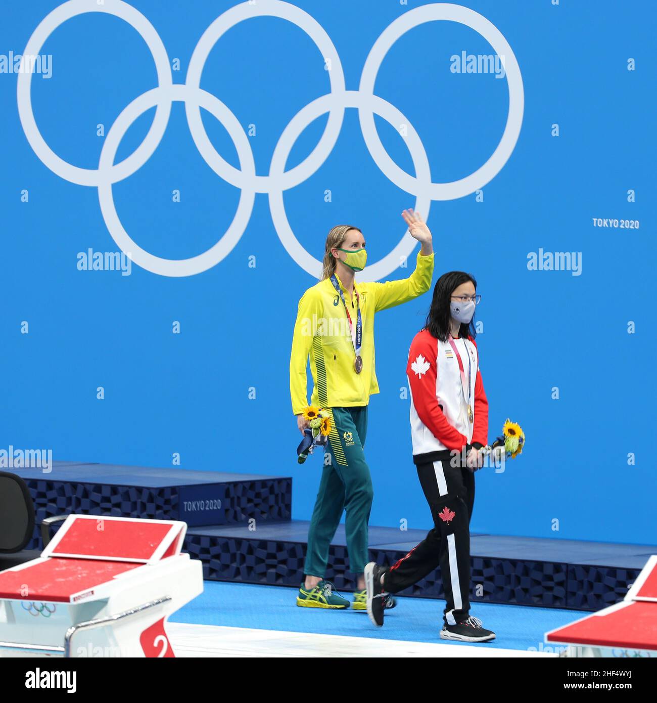 JULY 26th, 2021 - TOKYO, JAPAN: Emma Mc Keon of Australia waves to the ...