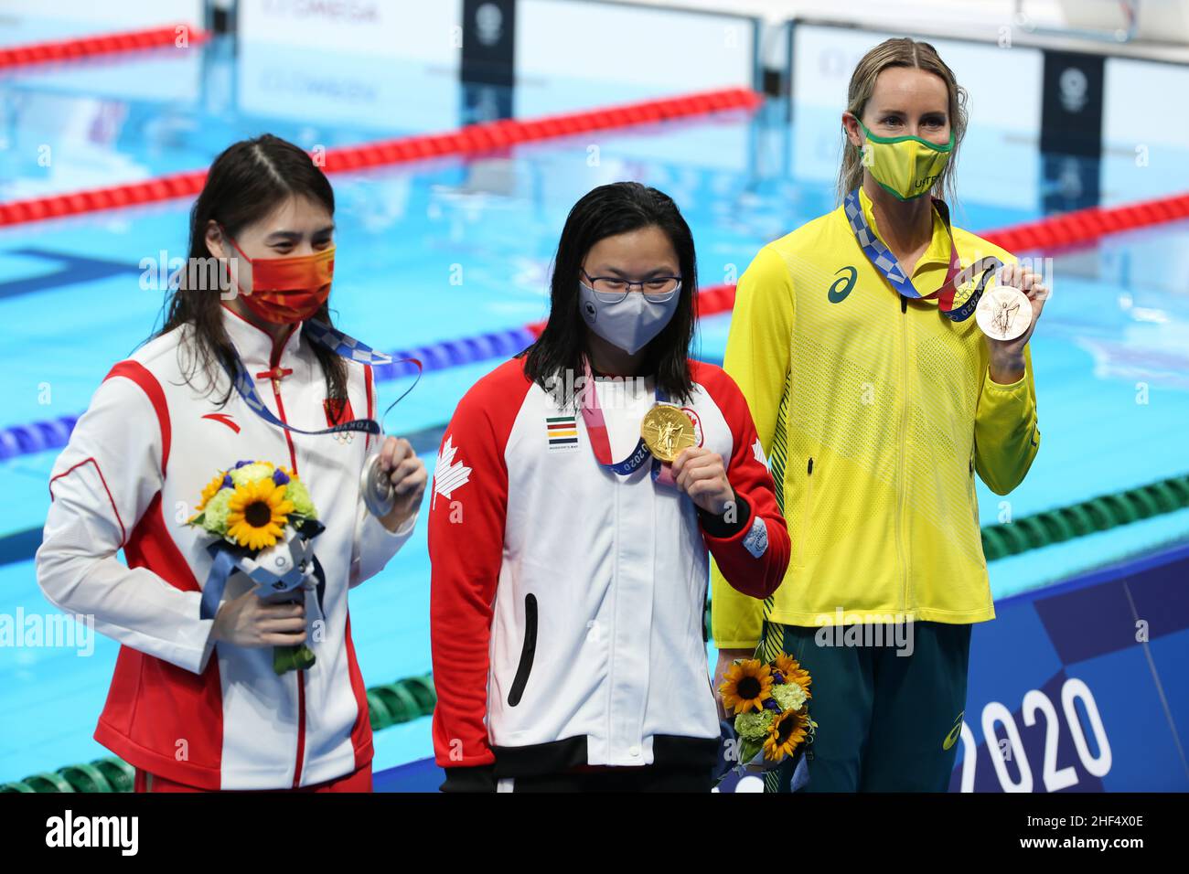 JULY 26th, 2021 - TOKYO, JAPAN: (L-R) Zhang Yufei, Margaret Mac Neil ...