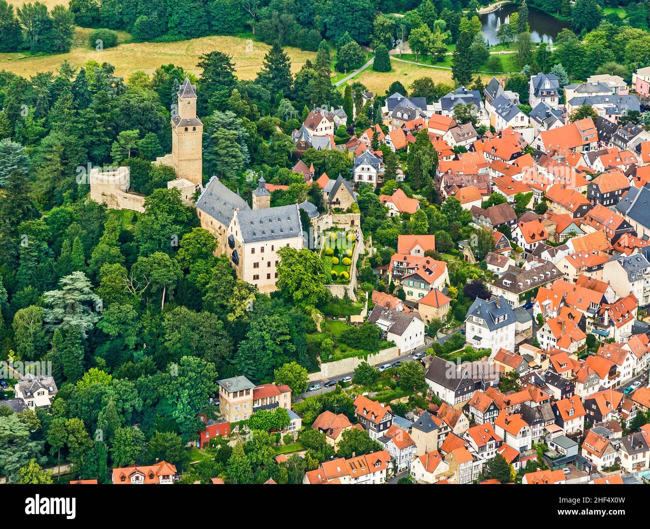 view to Kronberg with castle Stock Photo - Alamy