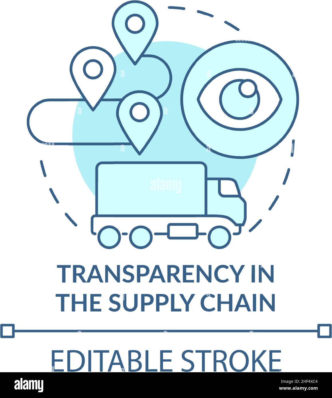 Transparency in supply chain turquoise concept icon Stock Vector Image ... Transparency in supply chain turquoise concept icon Stock Vector Image ...