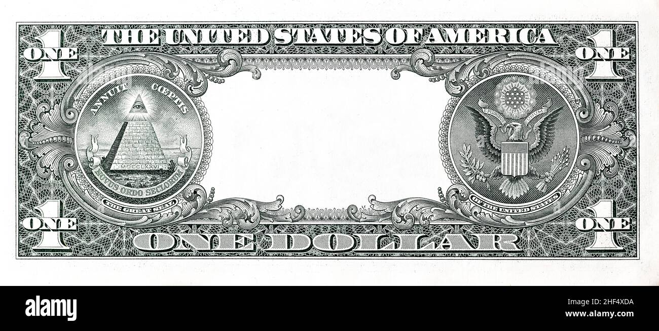textured 1 US dollar banknote. Elements for design purpose Stock Photo ...