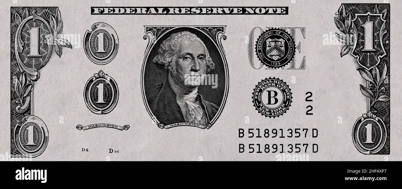 textured 1 US dollar banknote. Elements for design purpose Stock Photo ...
