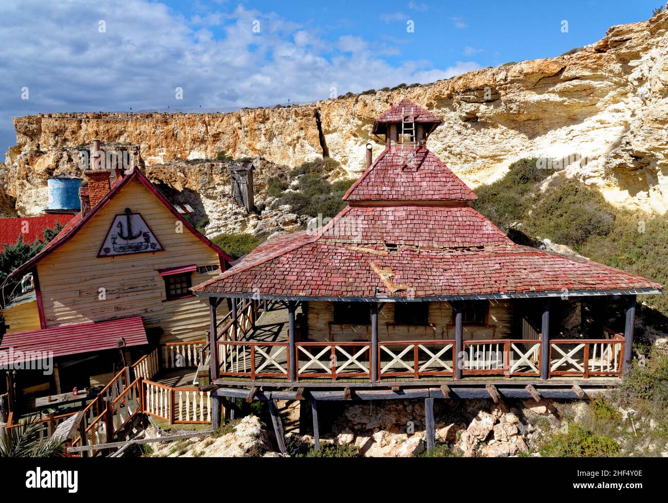 Malta - Popeye Village in Anchor Bay - Sweethaven Village. 1st of ...