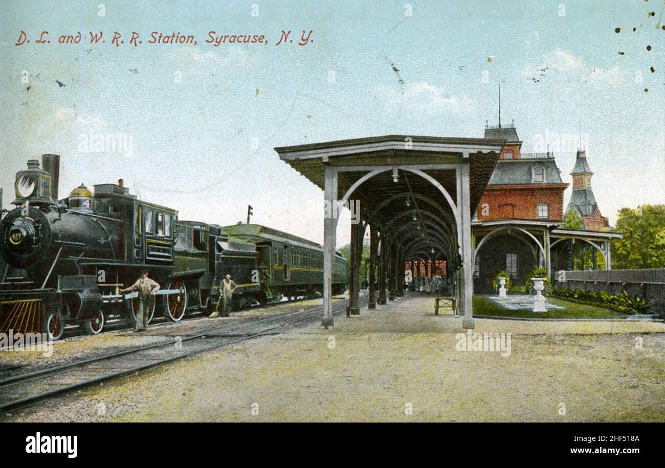 Delaware, Lackawanna and Western Railroad Stock Photo - Alamy