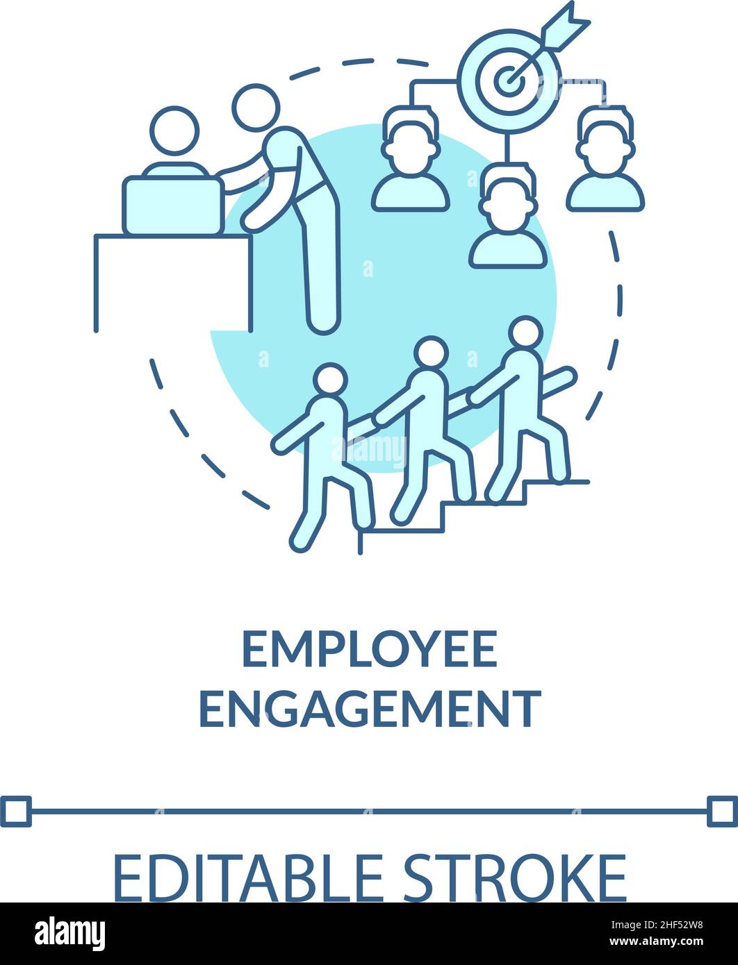 Blue sign employee engagement symbol hi-res stock photography and ...
