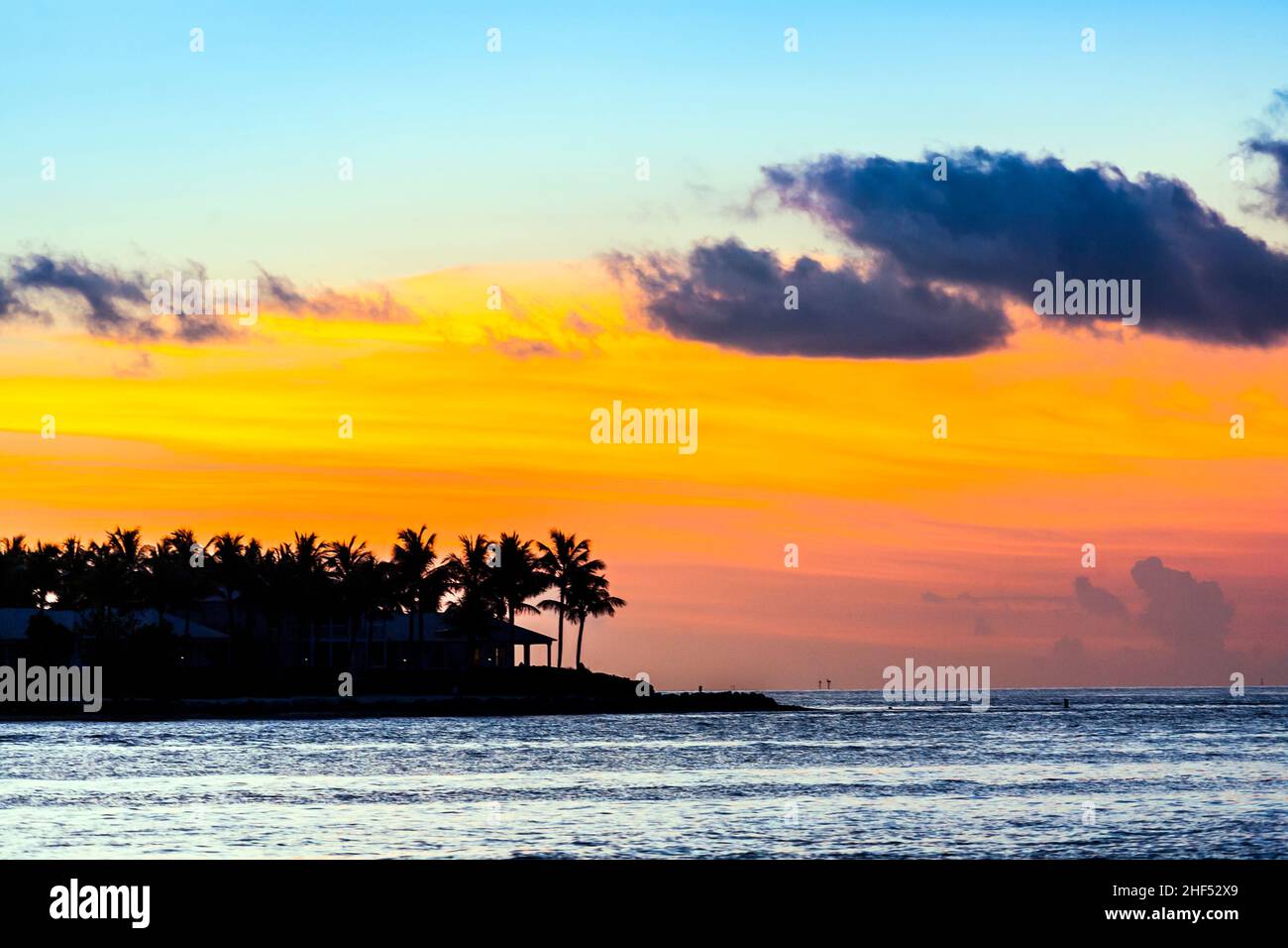 sunset in Key West Stock Photo - Alamy