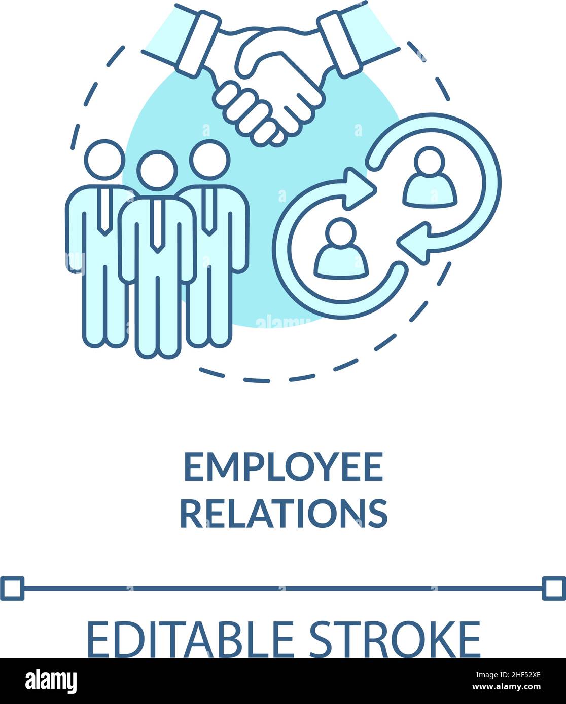 Employee relations turquoise concept icon Stock Vector Image & Art - Alamy Employee relations turquoise concept icon Stock Vector Image & Art - Alamy