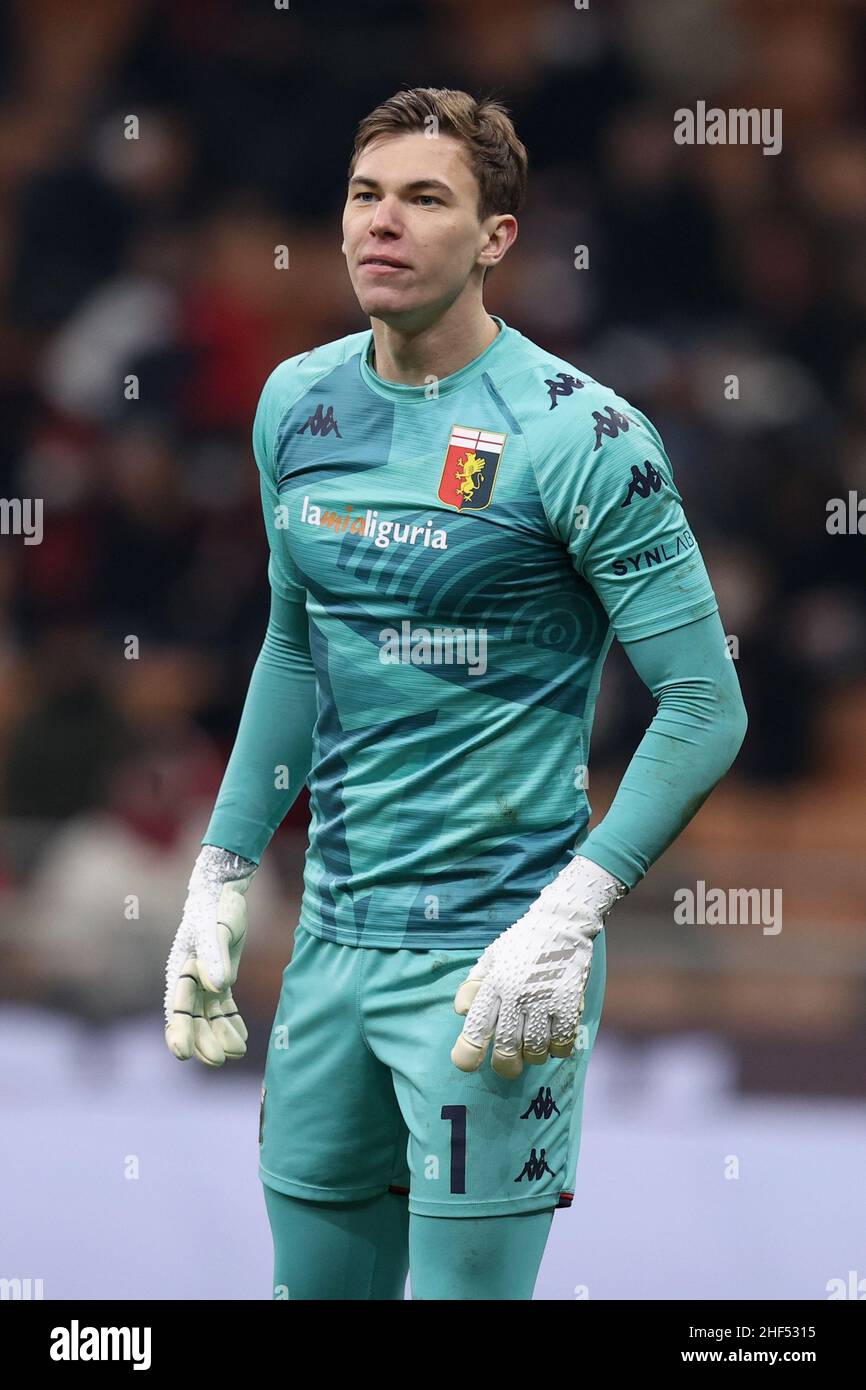 San Siro stadium, Milan, Italy, January 13, 2022, Adrian Semper (Genoa ...