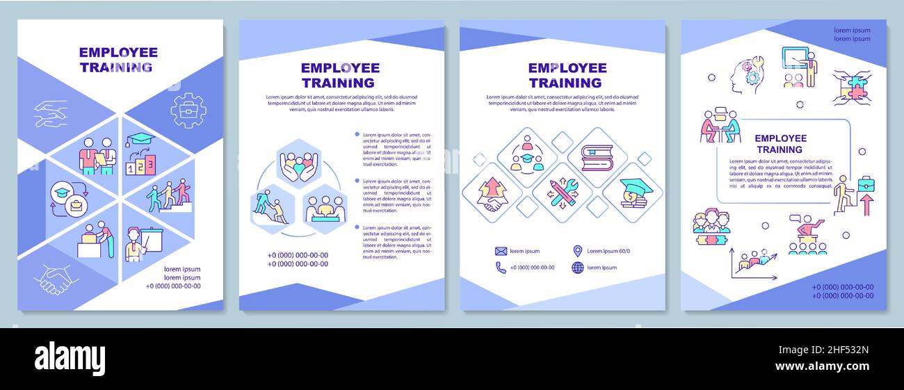 Employee training brochure template Stock Vector Image & Art - Alamy