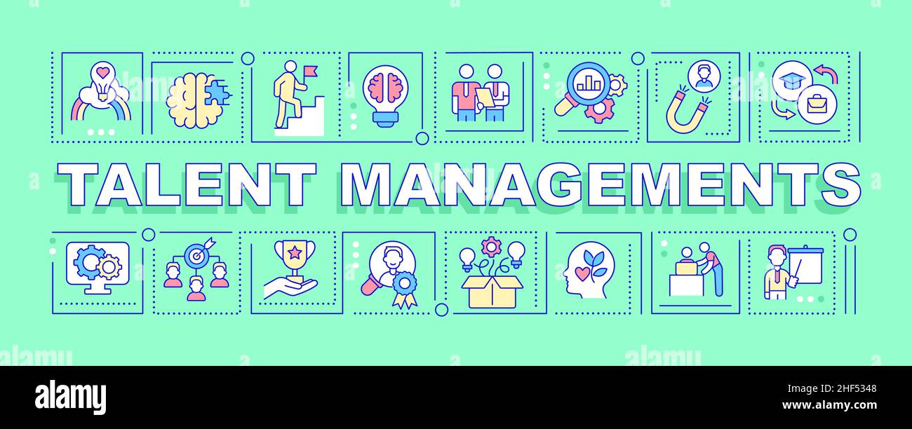 Talent managements word concepts green banner Stock Vector Image & Art ...