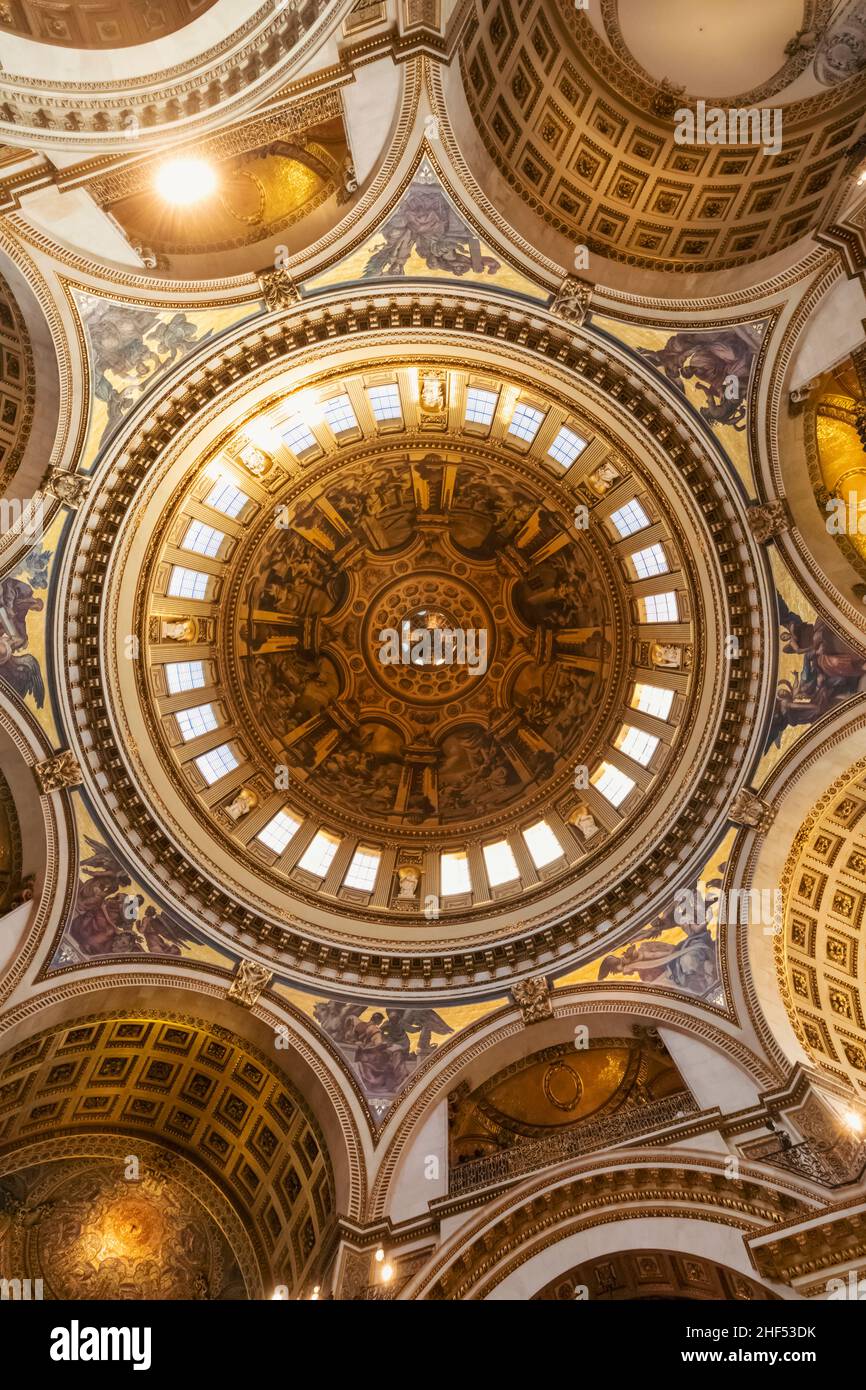 England, London, St. Paul's Cathedral, The Dome designed by Sir ...