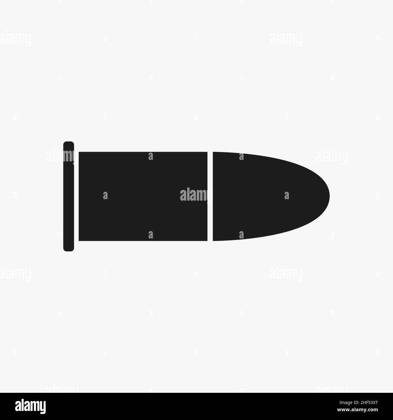 Bullet vector icon isolated on white background Stock Vector Image ...