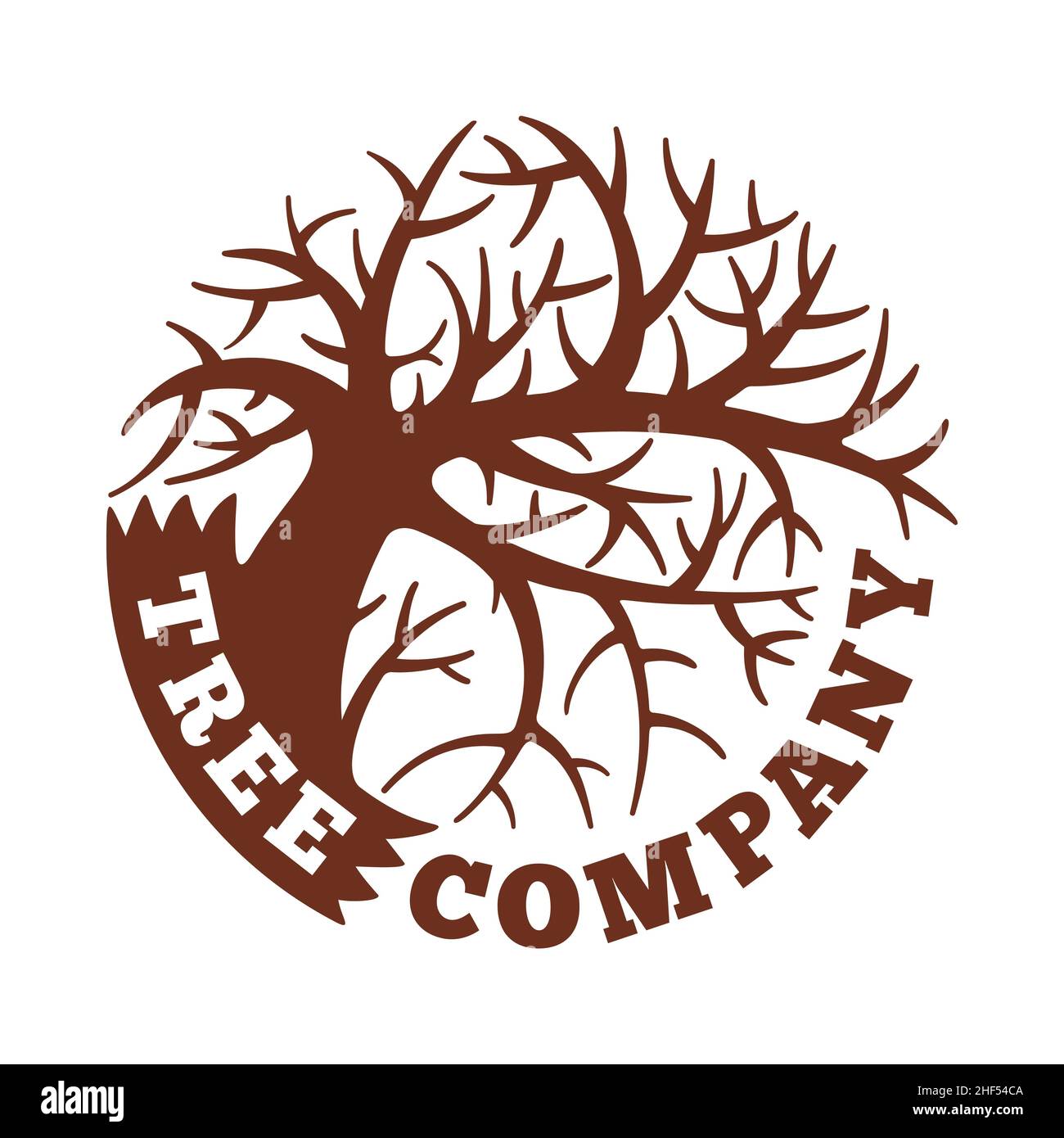 Tree logo. Vector and illustration Stock Vector Image & Art - Alamy