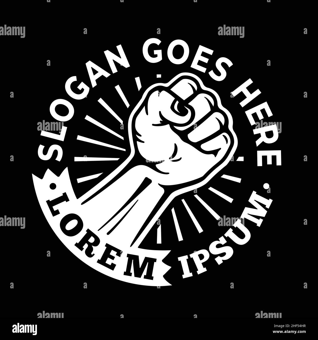 Fist logo. Vector and illustration Stock Vector Image & Art - Alamy