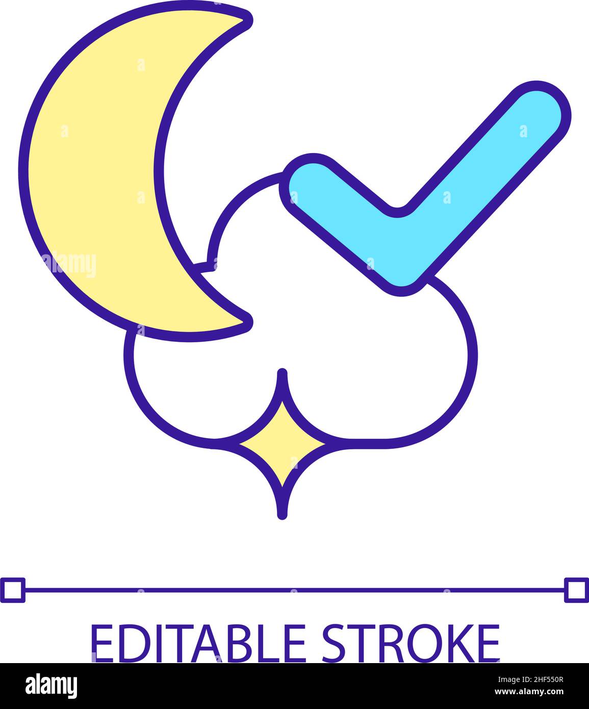 Nighttime skincare routine RGB color icon Stock Vector Image & Art - Alamy