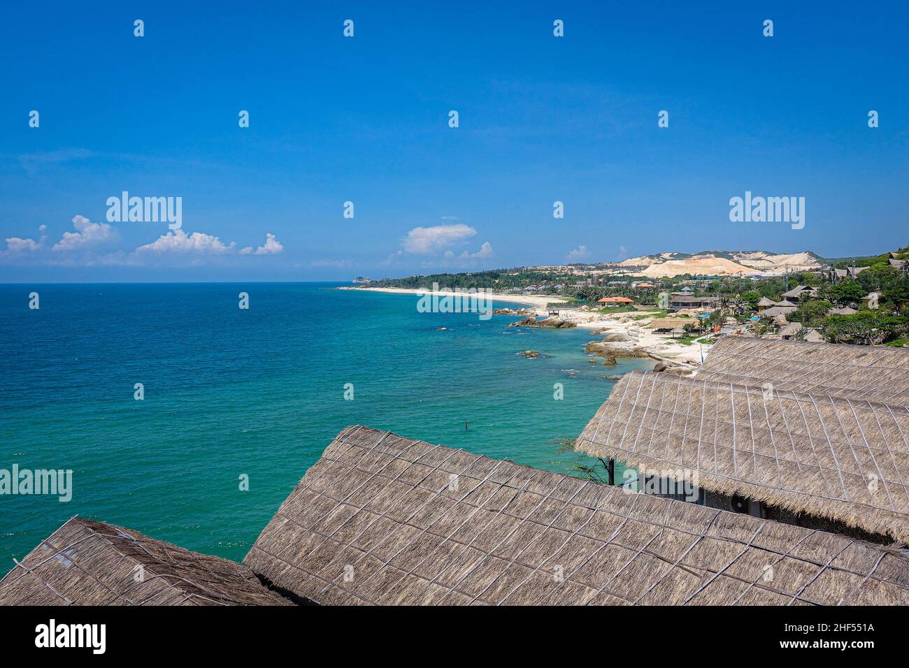The view from The Rock Water Bay resort in Phan Thiet city, Vietnam ...