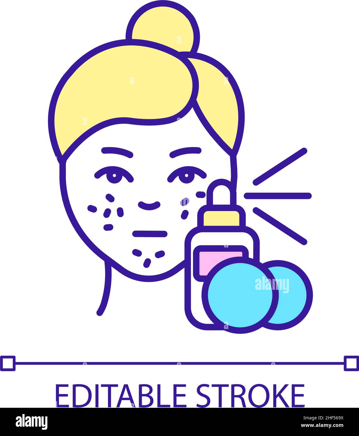 Acne problems Cut Out Stock Images & Pictures - Alamy