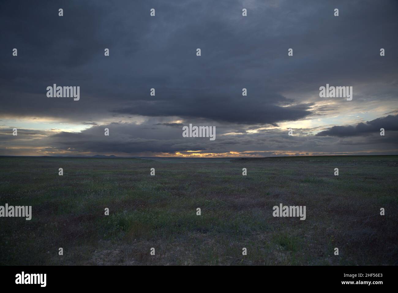 landscape at the end of a day with epic sky, after storm Stock Photo ...