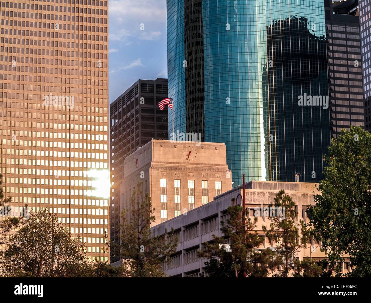 Skyline of Houston, Texas in daytime Stock Photo - Alamy