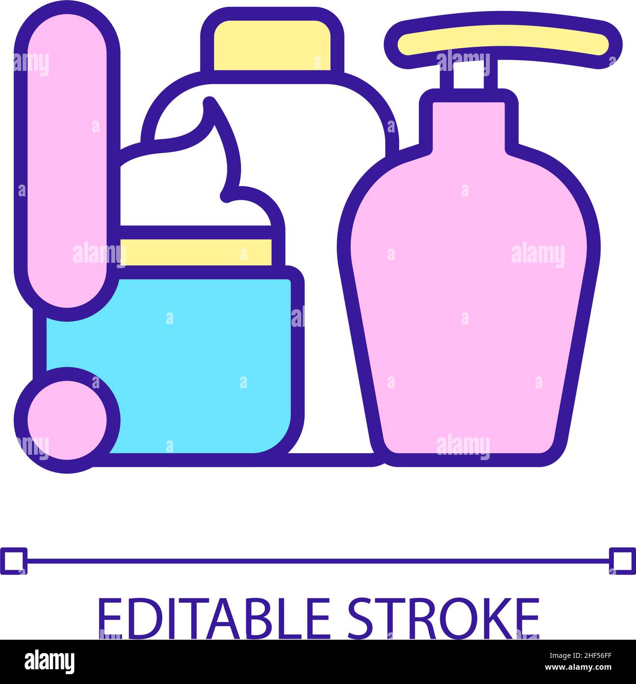 Avoid useless cosmetic products RGB color icon Stock Vector Image & Art ...