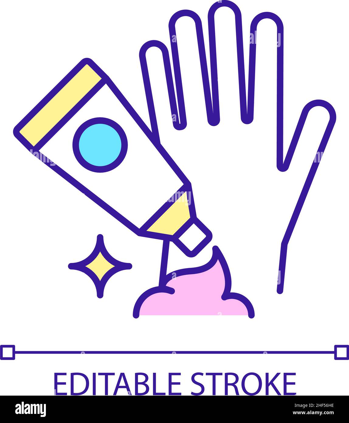 Applying routine Cut Out Stock Images & Pictures - Alamy