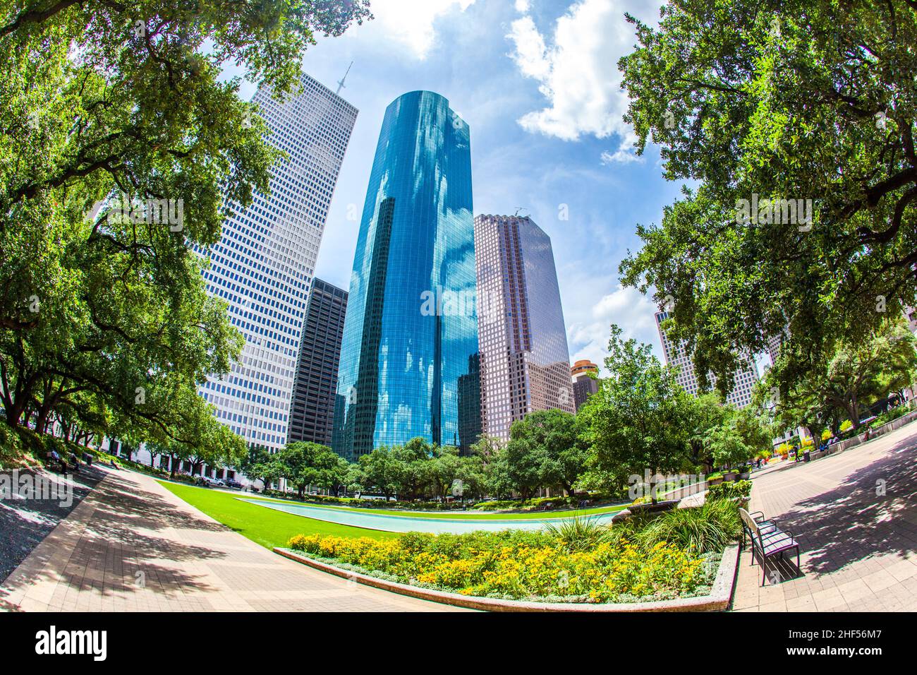 Skyline of Houston, Texas in daytime Stock Photo - Alamy