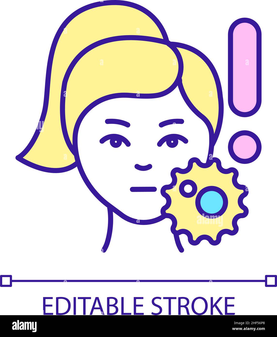 Skin infection awareness Stock Vector Images - Alamy