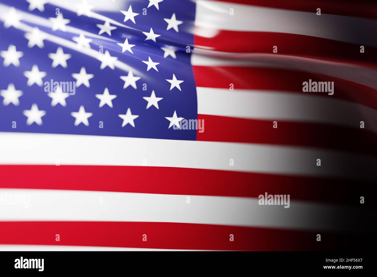 3D illustration of USA national developing flag. Country symbol Stock ...