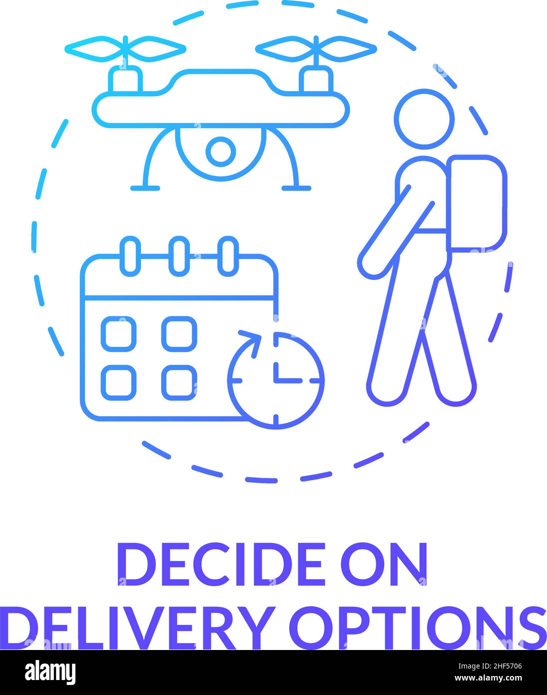 Delivery options Stock Vector Images - Alamy