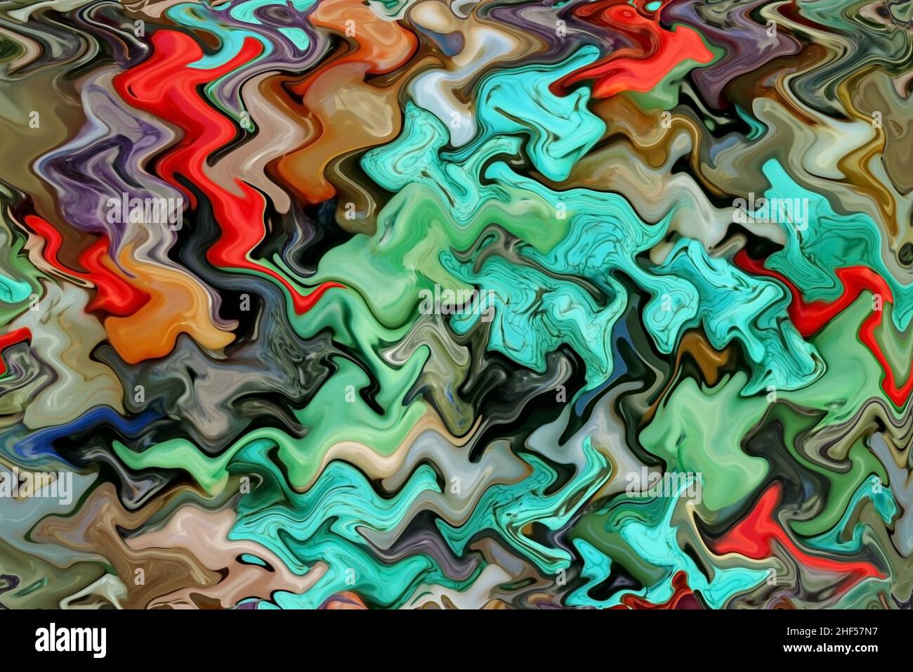 Illustration of multi-color flowing oil paints texture for abstract ...