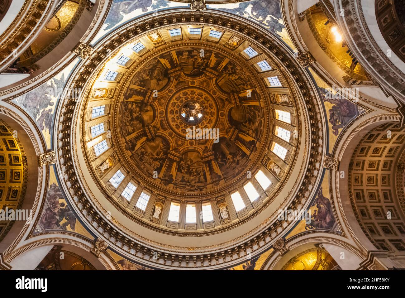 England, London, St. Paul's Cathedral, The Dome designed by Sir ...