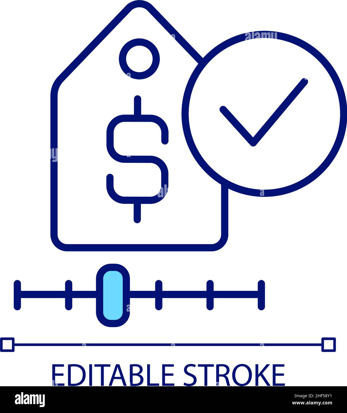 Price adjustment RGB color icon Stock Vector Image & Art - Alamy