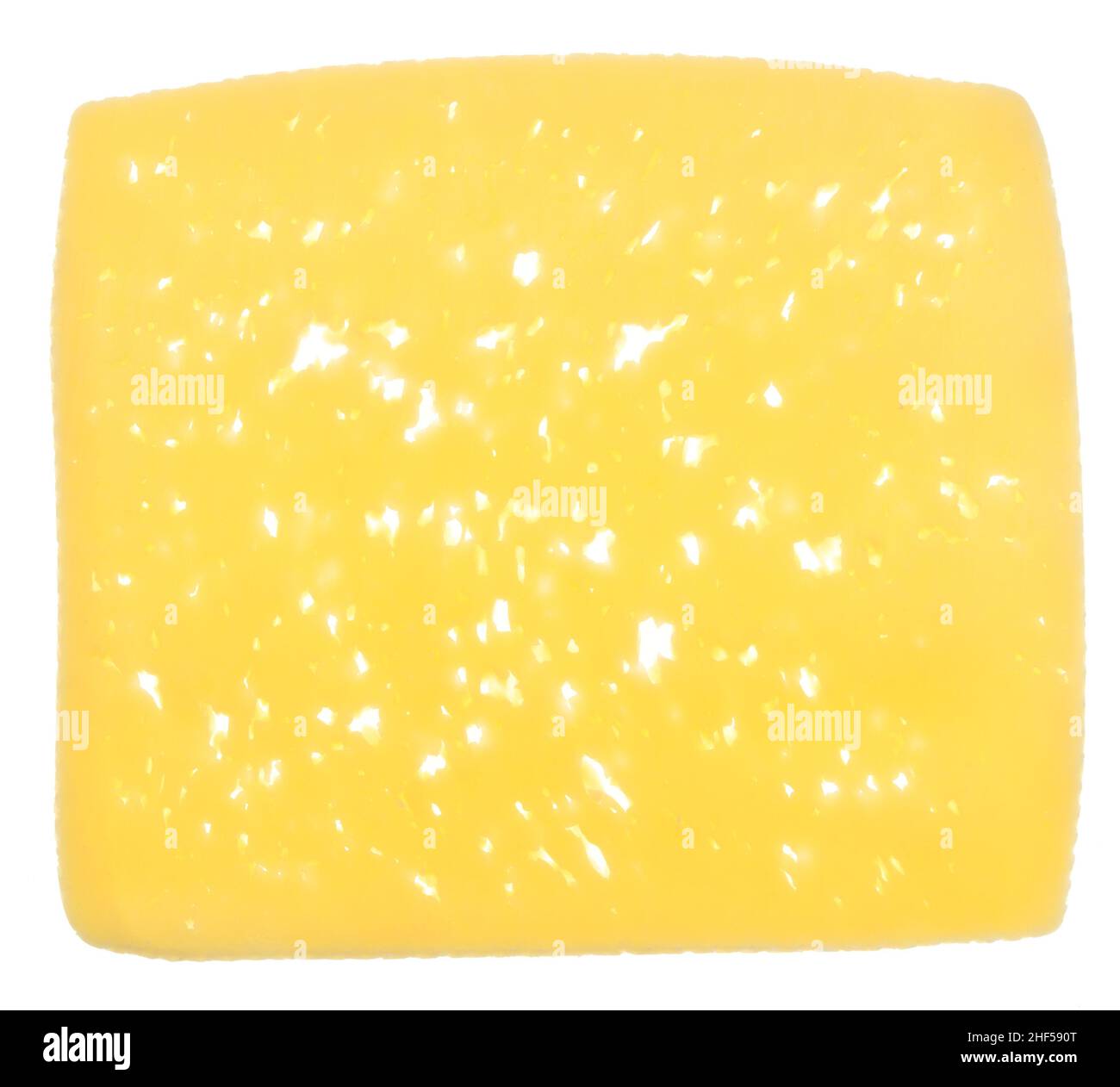 Cheese slice isolated on white background Stock Photo - Alamy