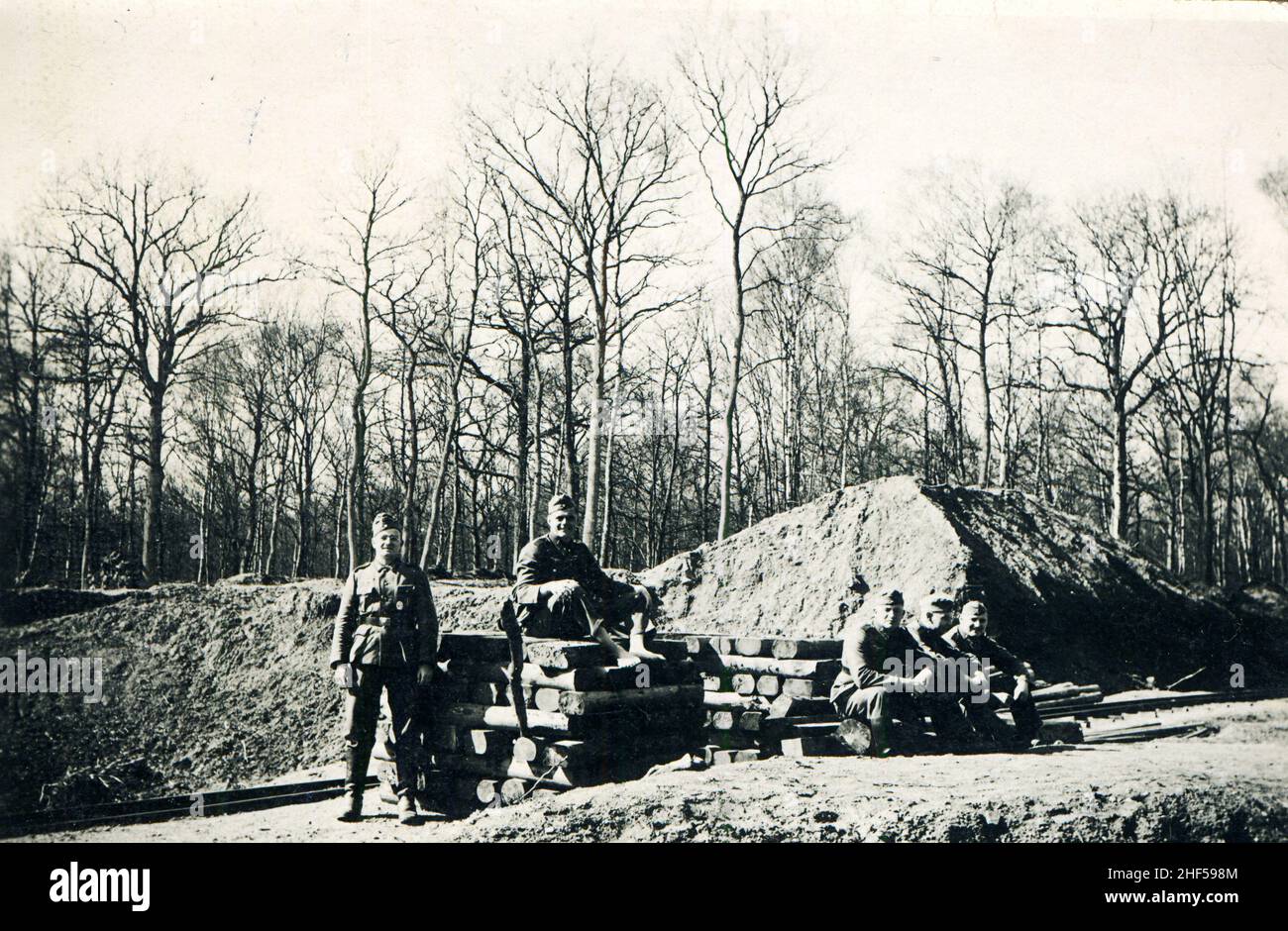 WWII WW2 german soldiers in Westen Germany, 1939 Stock Photo - Alamy