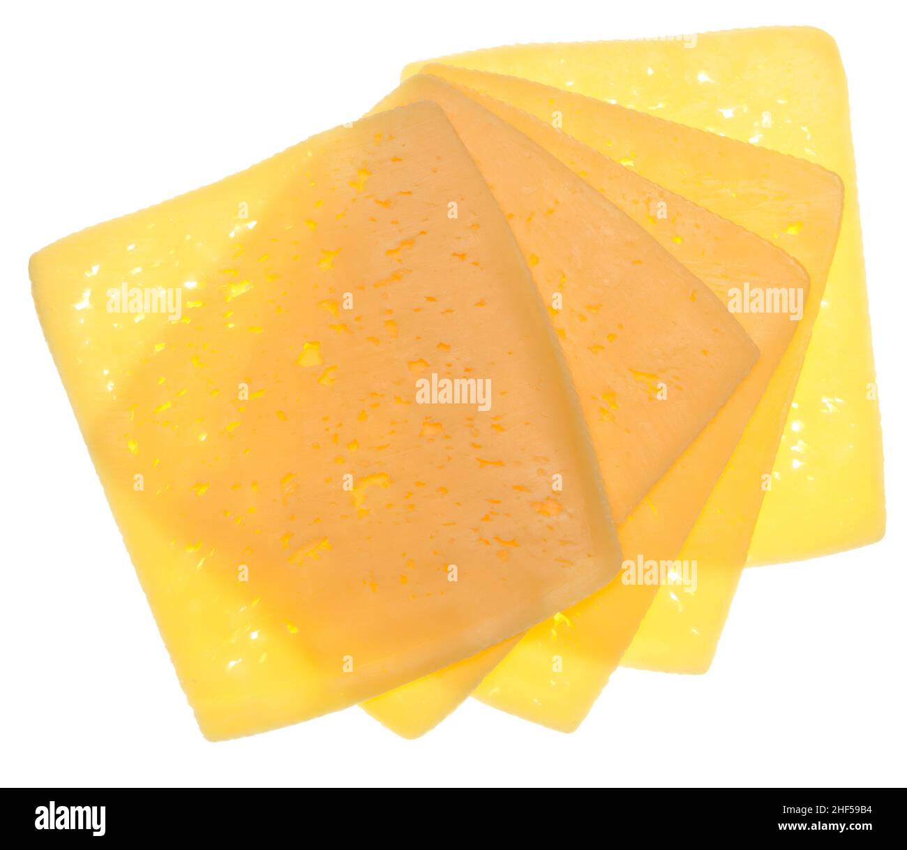 Pile of cheese slices on white background Stock Photo - Alamy