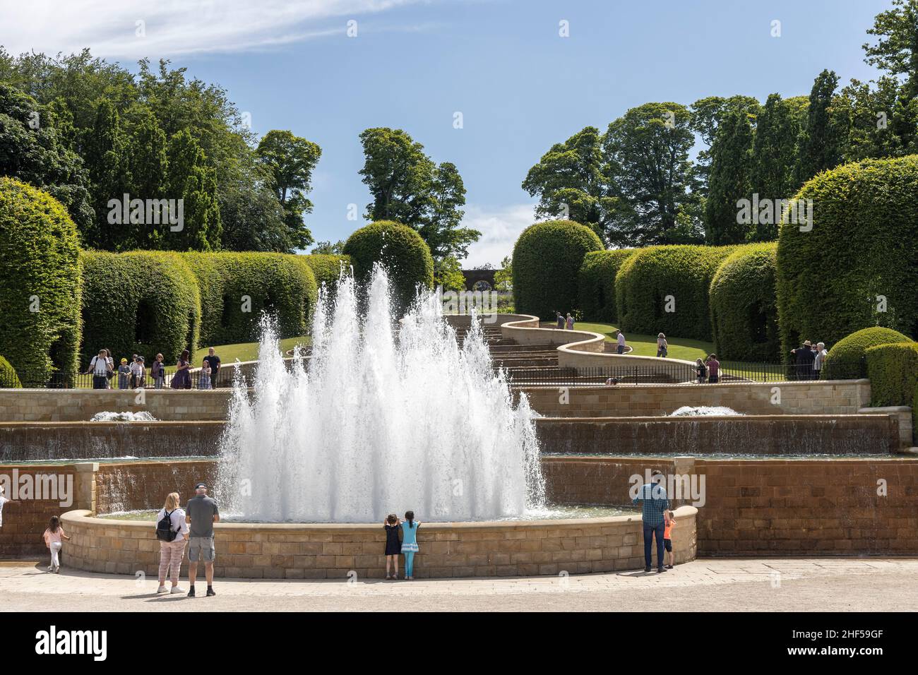 Alnwick Gardens, Northumberland Stock Photo - Alamy