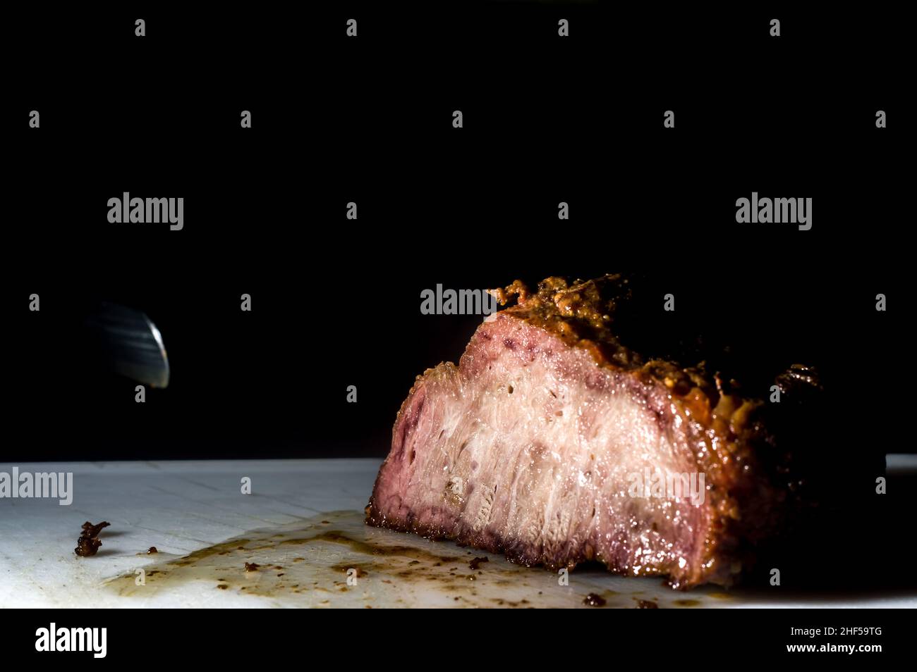 meat with the name of "cupim", hump steak, cut of beef from the upper ...