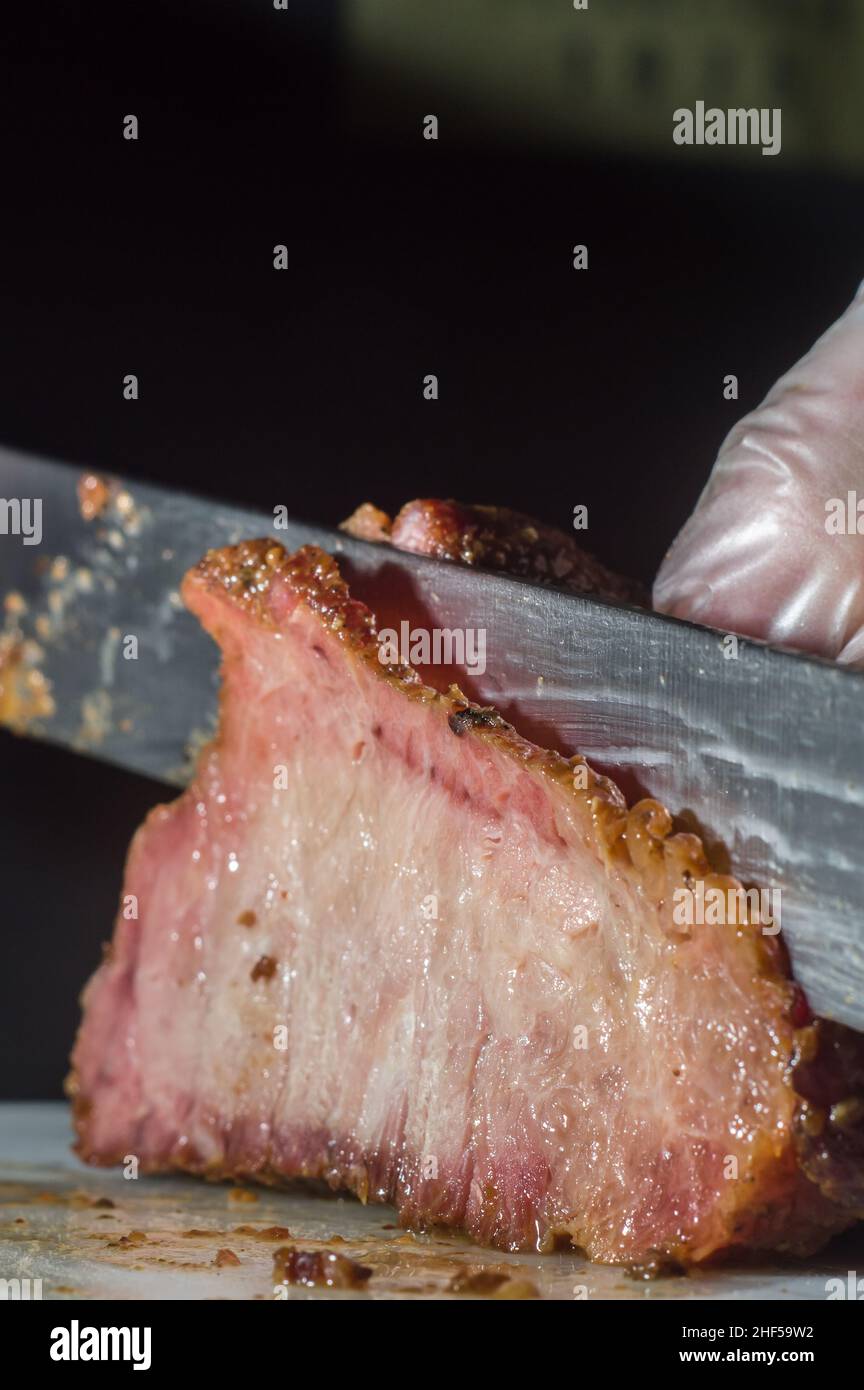 meat with the name of "cupim", hump steak, cut of beef from the upper ...