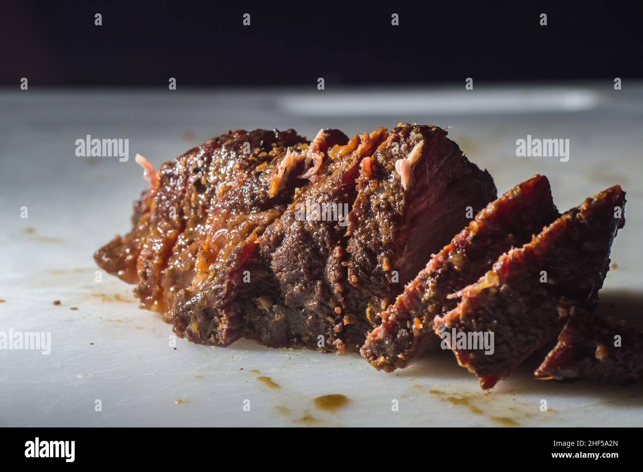 meat with the name of "cupim", hump steak, cut of beef from the upper ...