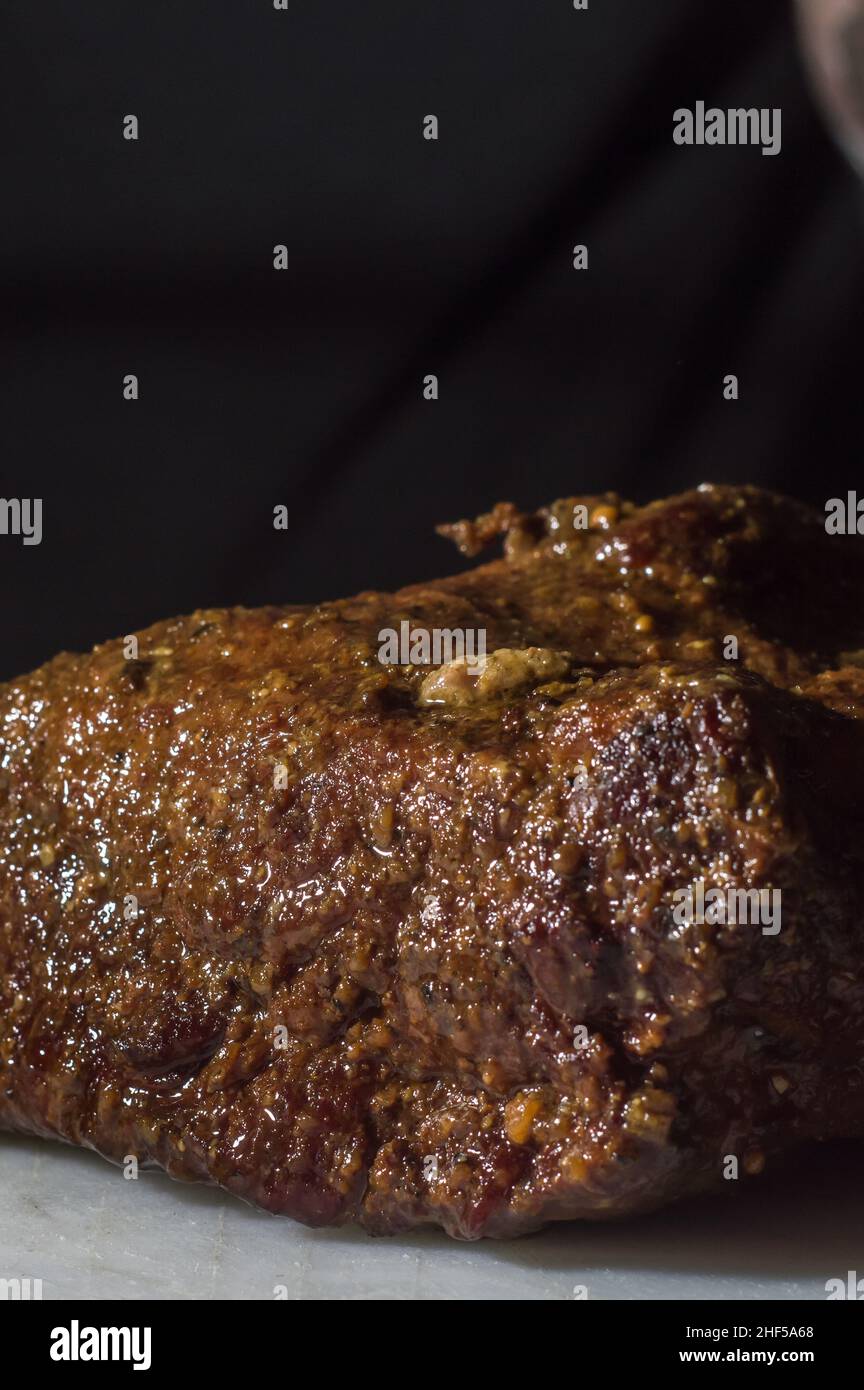 meat with the name of "cupim", hump steak, cut of beef from the upper ...