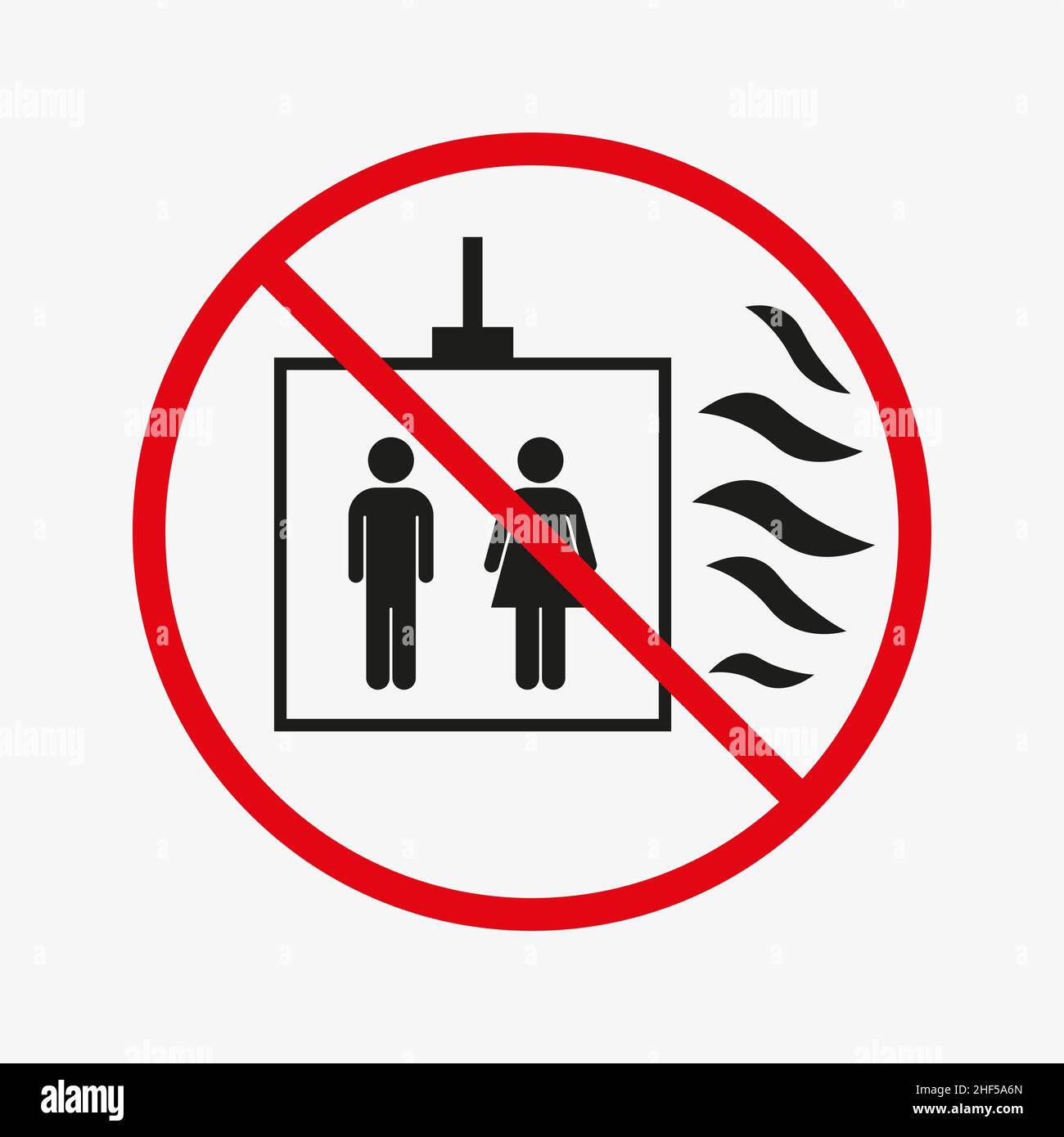 Sign caution lift elevator building hi-res stock photography and images ...