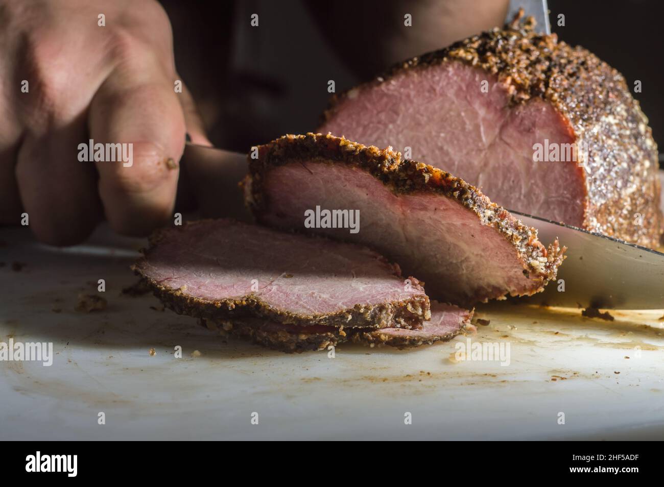 meat with the name of "cupim", hump steak, cut of beef from the upper ...