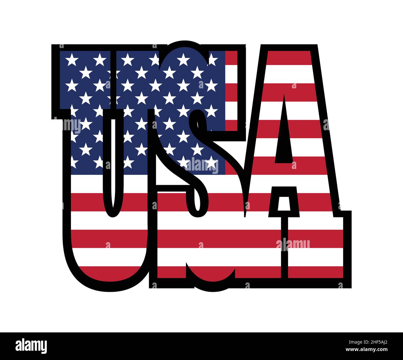 USA flag in USA text united states of america tshirt graphic design ...