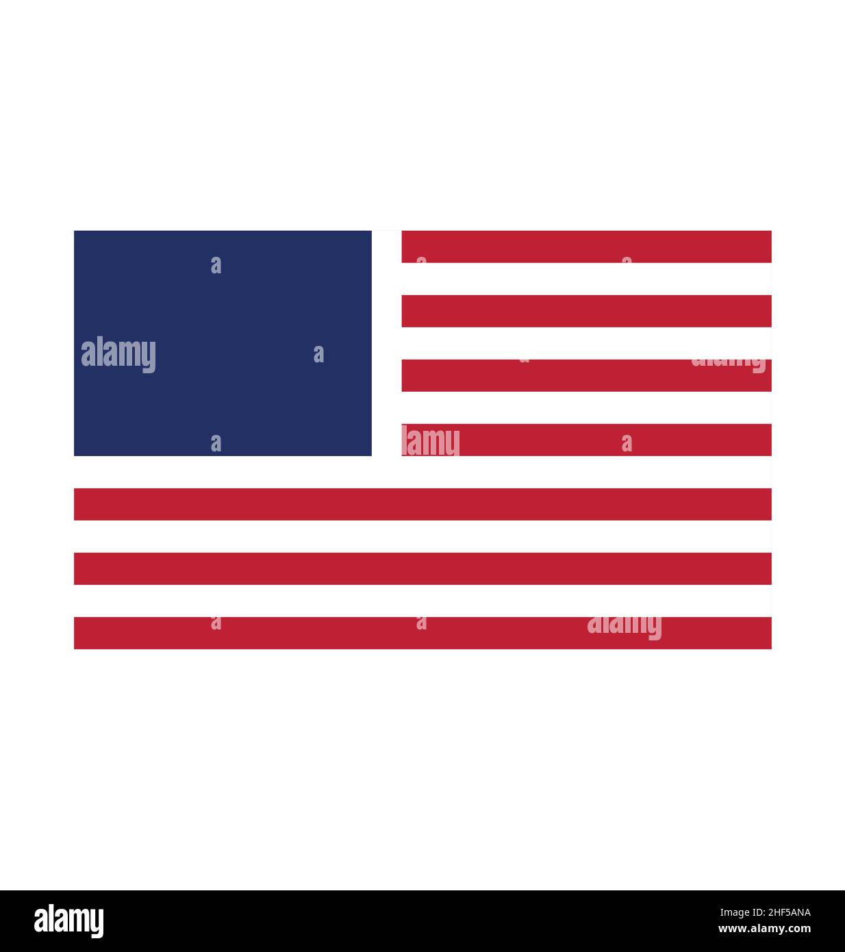 simplified stylized version of usa united states flag vector isolated ...