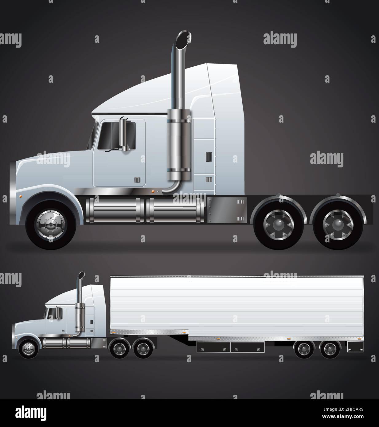 Long haul car Stock Vector Images - Alamy