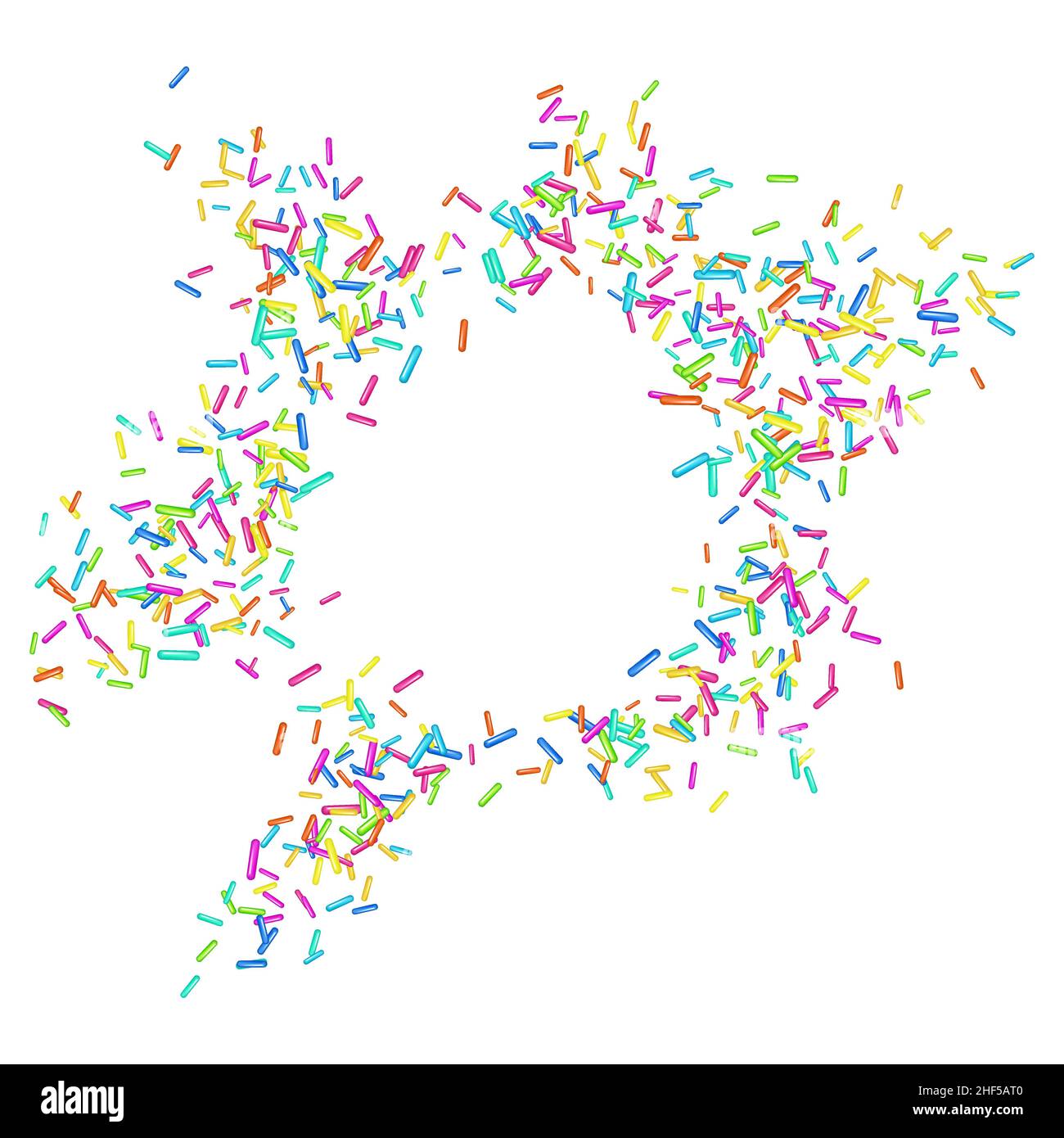 Sprinkle with grains of desserts. Abstract pattern with realistic ...