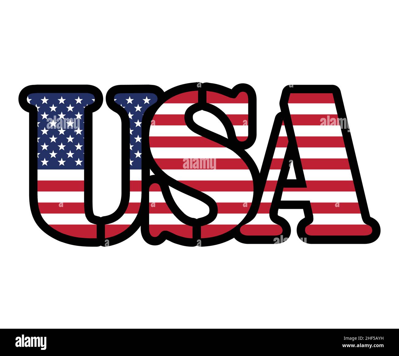 USA flag in USA text united states of america tshirt graphic design ...