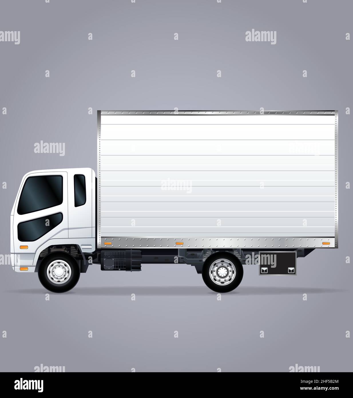 White lorry side Stock Vector Images - Alamy
