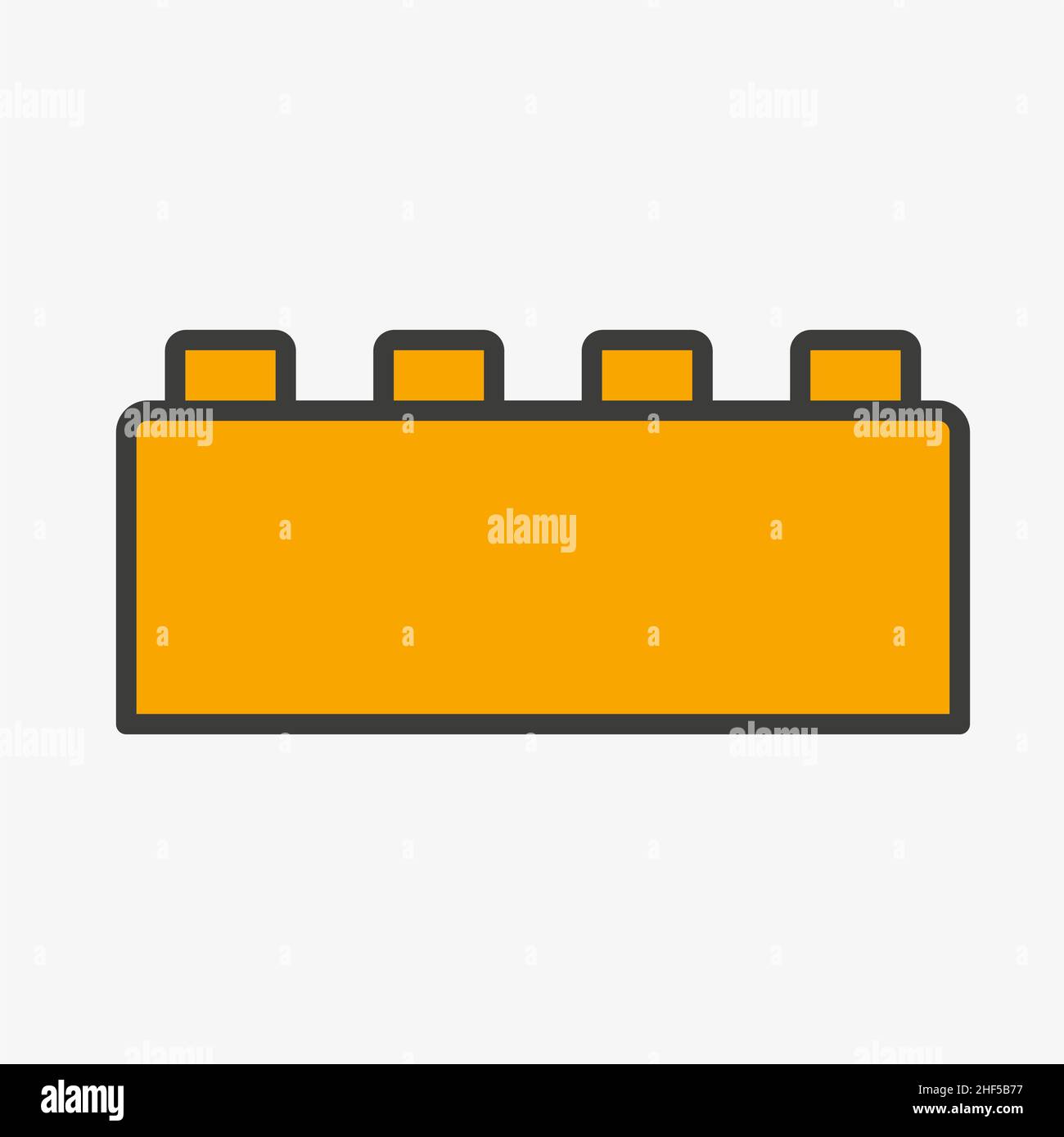 Toy brick vector sign. Building block icon Stock Vector Image & Art - Alamy