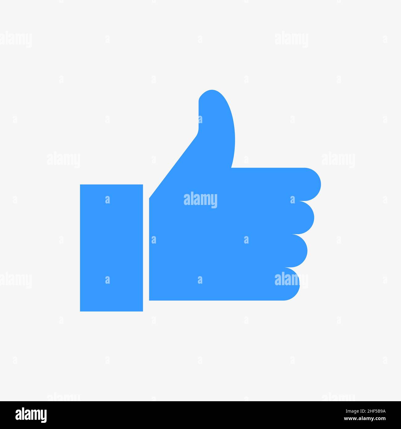 Like icon vector. Hand thumb up symbol Stock Vector Image & Art - Alamy